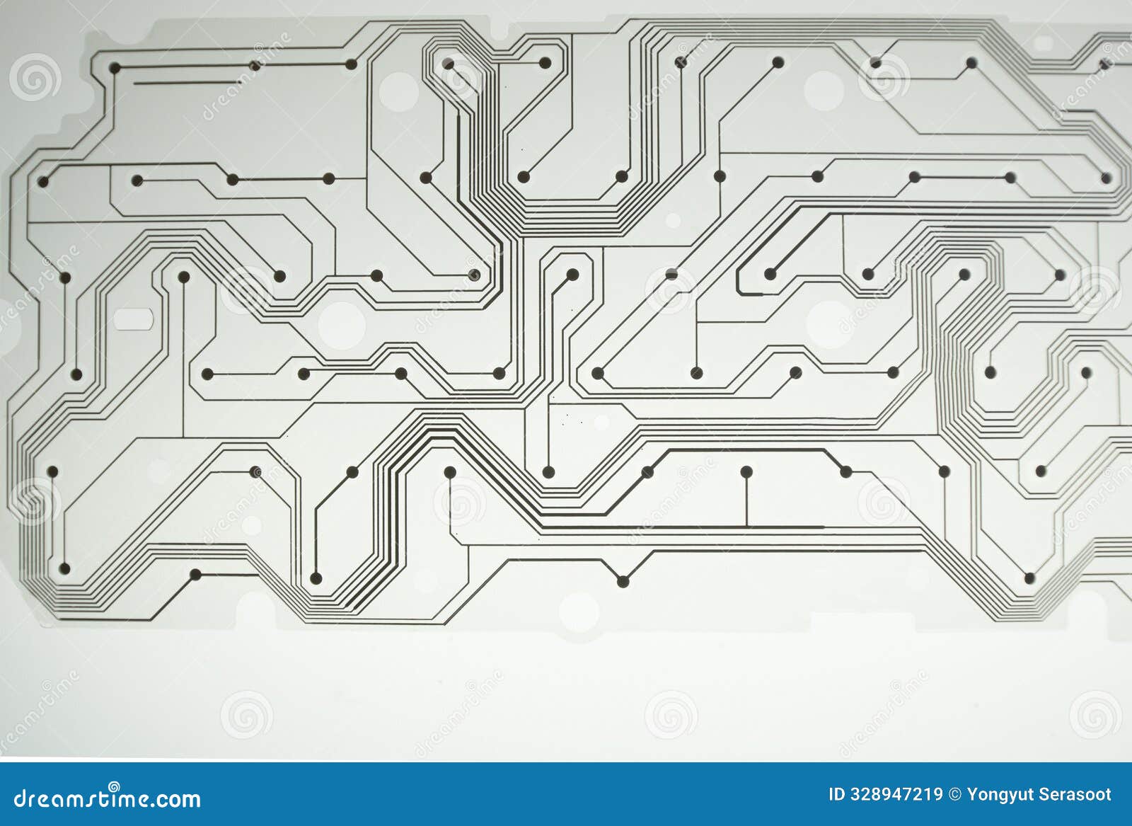 Concept of Electronic Circuit Board Background, Abstract Line Shape ...