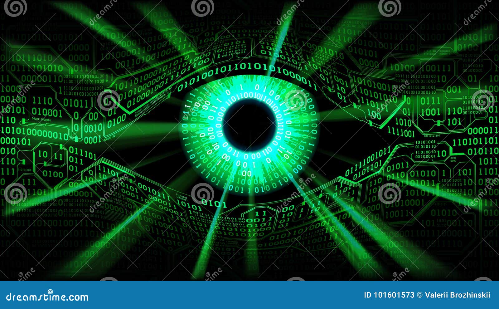 Concept of Electronic Eye in Matrix, Technologies Global Surveillance ...