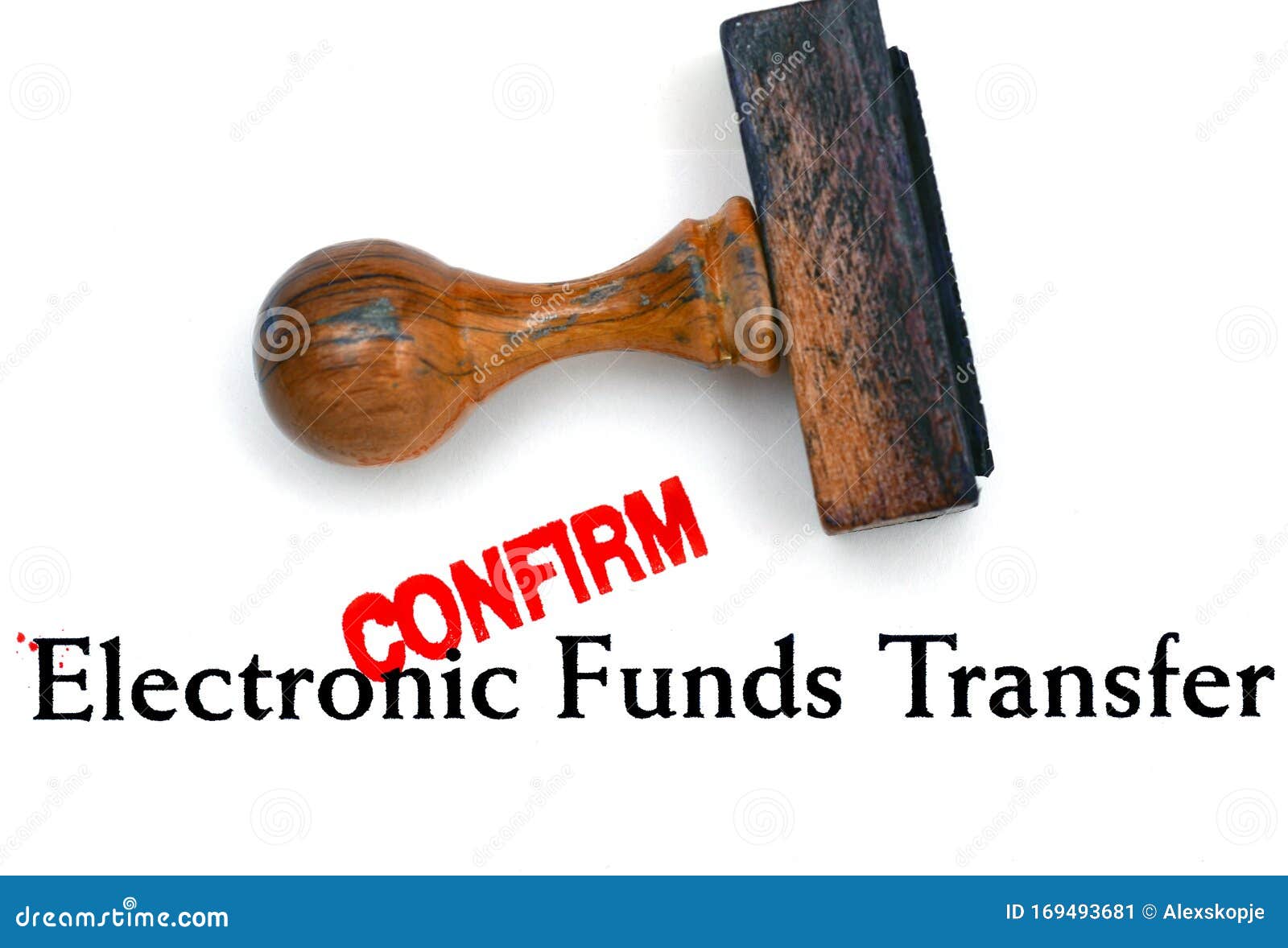 Electronic funds transfer stock image. Image of online - 169493681