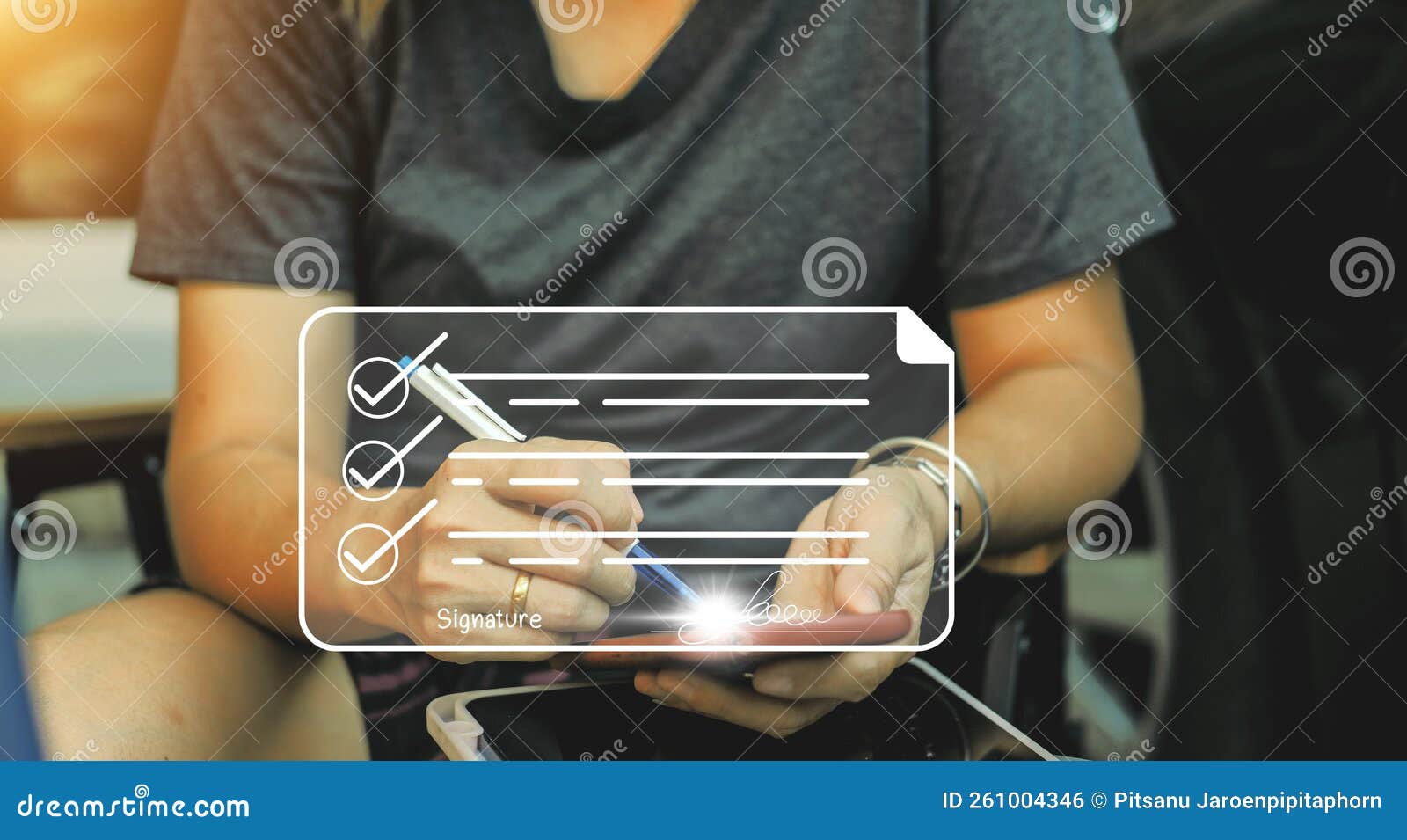 Concept Electronic Signature : Electronic Signing of Digital Documents ...