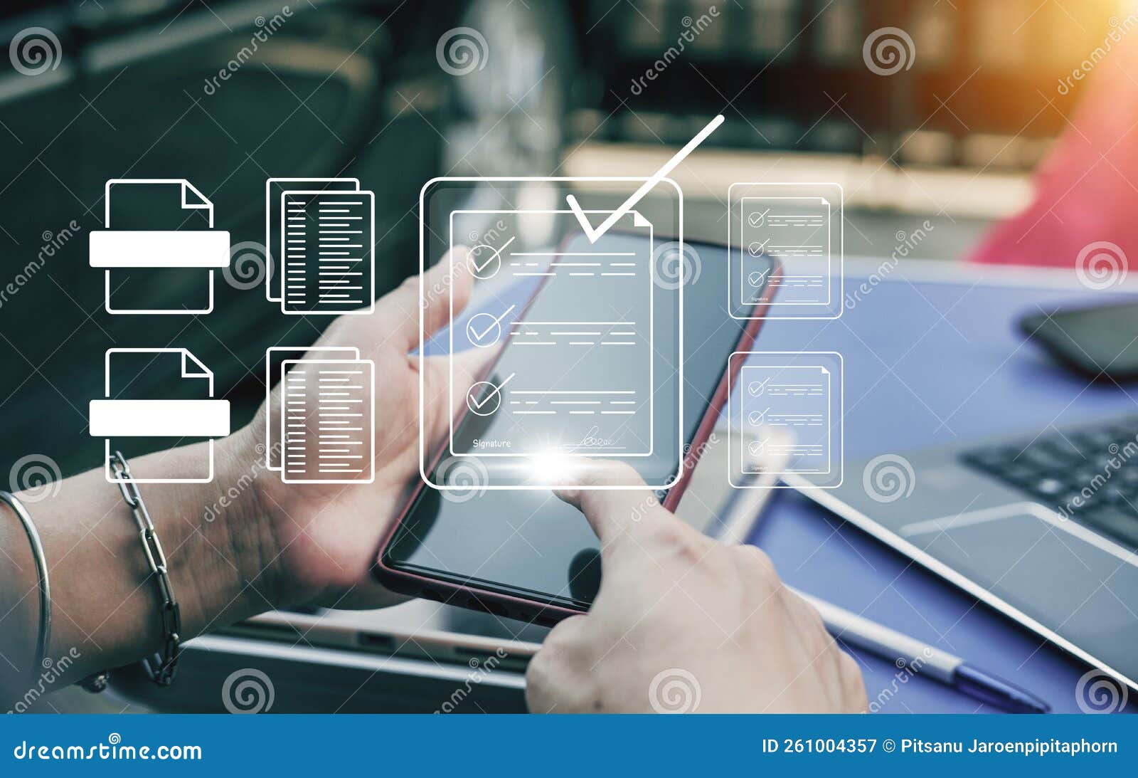 Concept Electronic Signature : Electronic Signing of Digital Documents ...