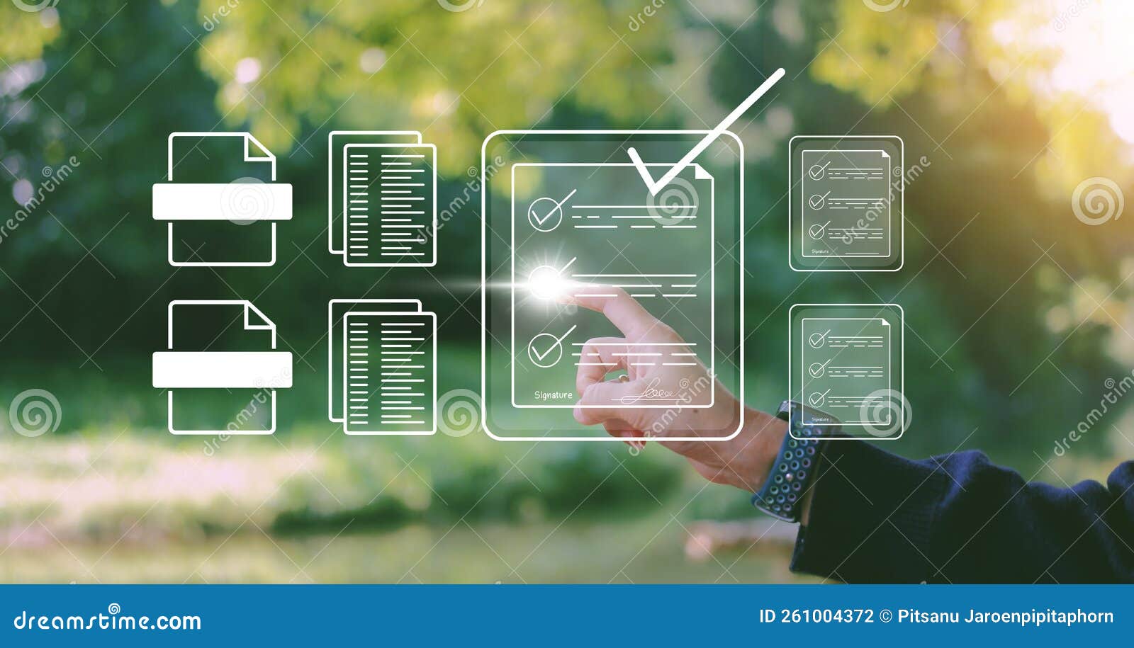 Concept Electronic Signature : Electronic Signing of Digital Documents ...