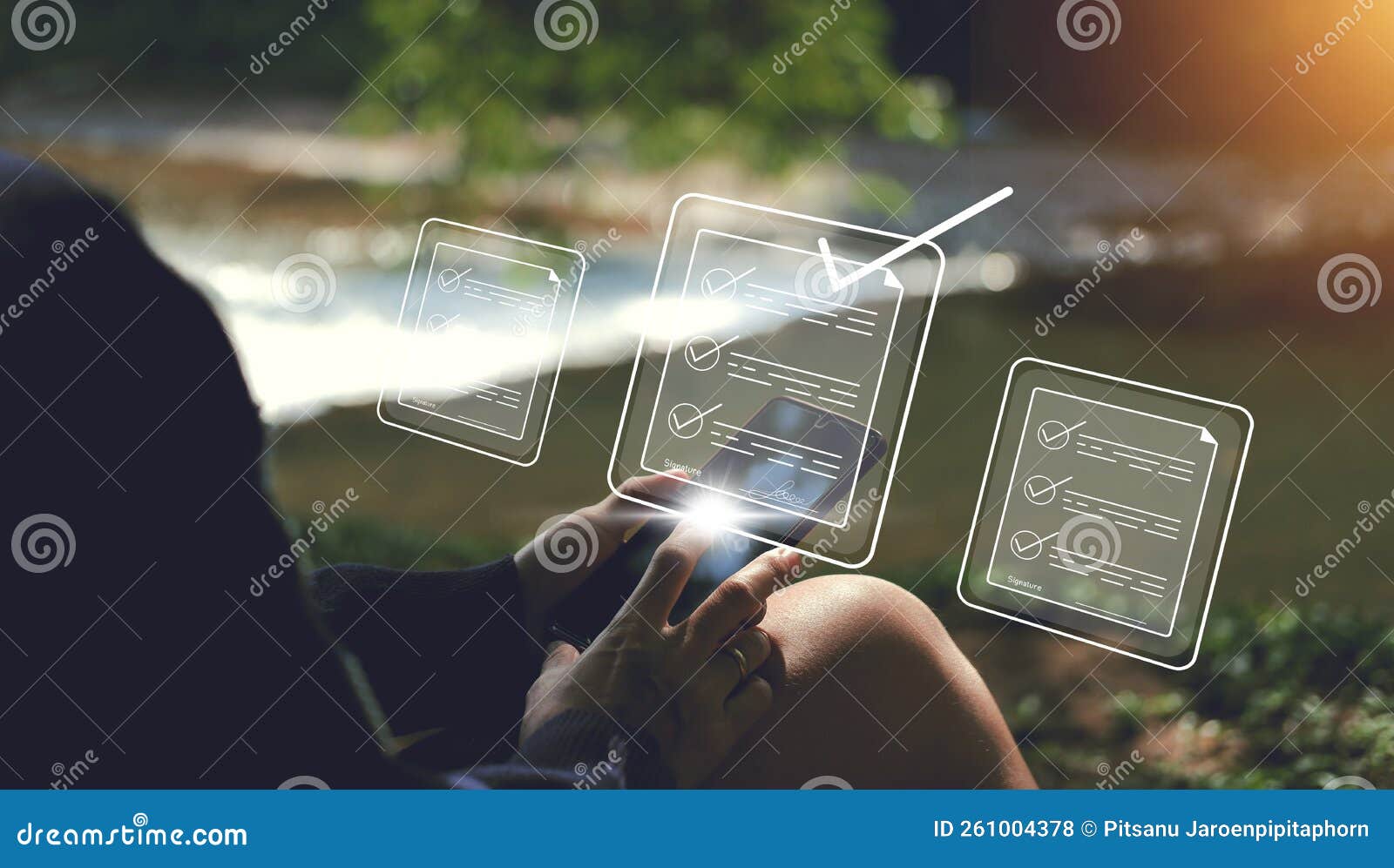 Concept Electronic Signature : Electronic Signing of Digital Documents ...