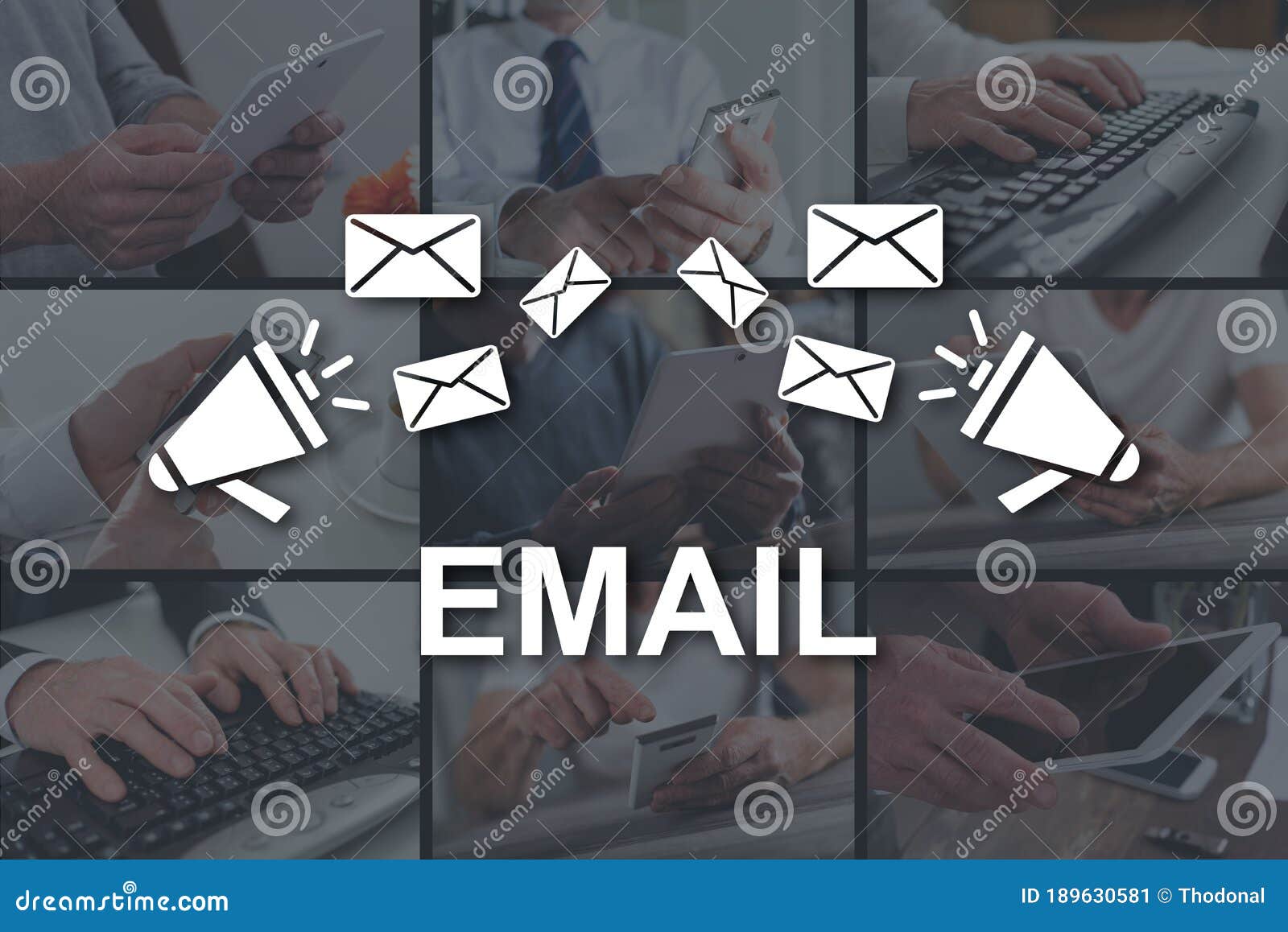 Concept of email stock image. Image of concept, marketing - 189630581