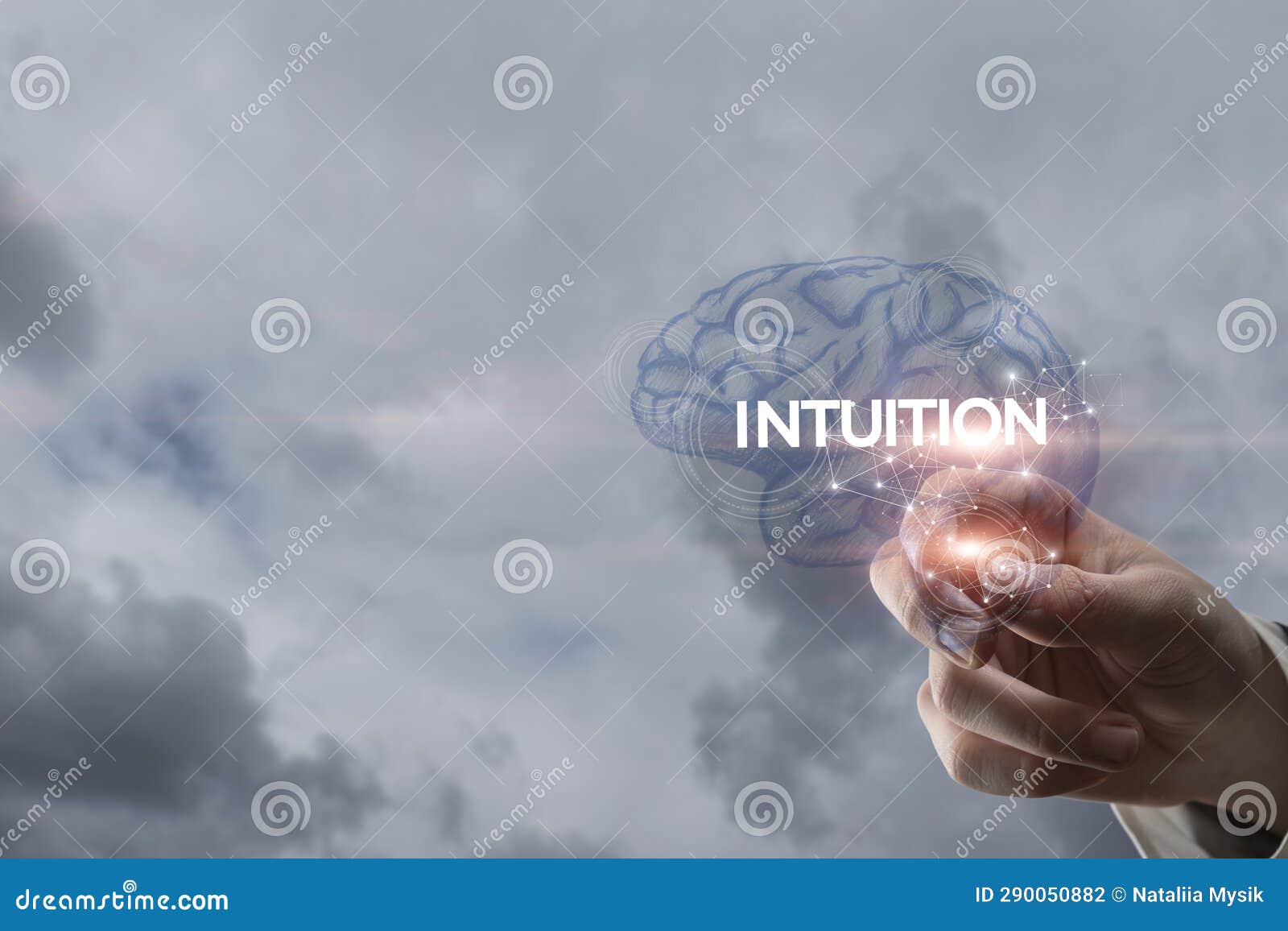 Concept of Embedding Intuition into Artificial Intelligence Stock Photo ...