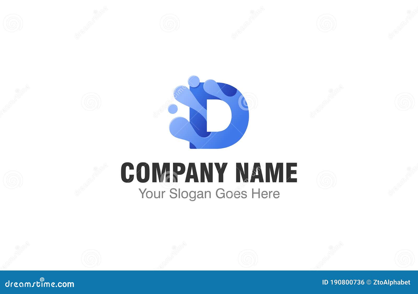 Company Letter D Logo Template Stock Vector - Illustration of font ...
