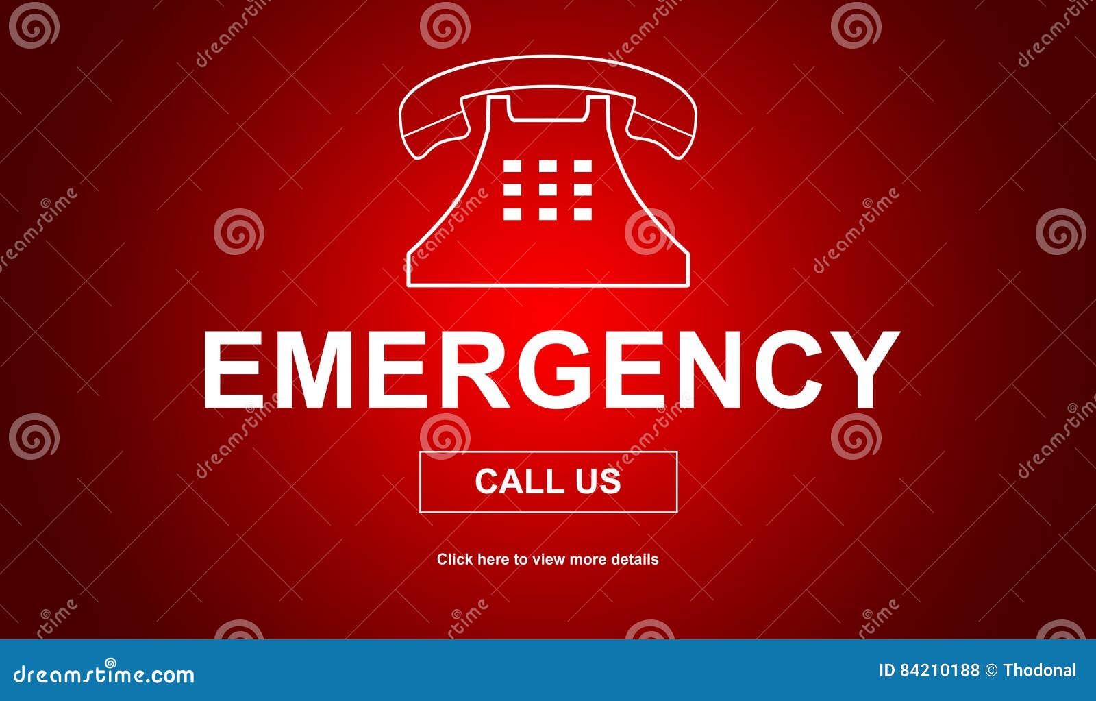 Concept of emergency stock illustration. Illustration of hotline - 84210188