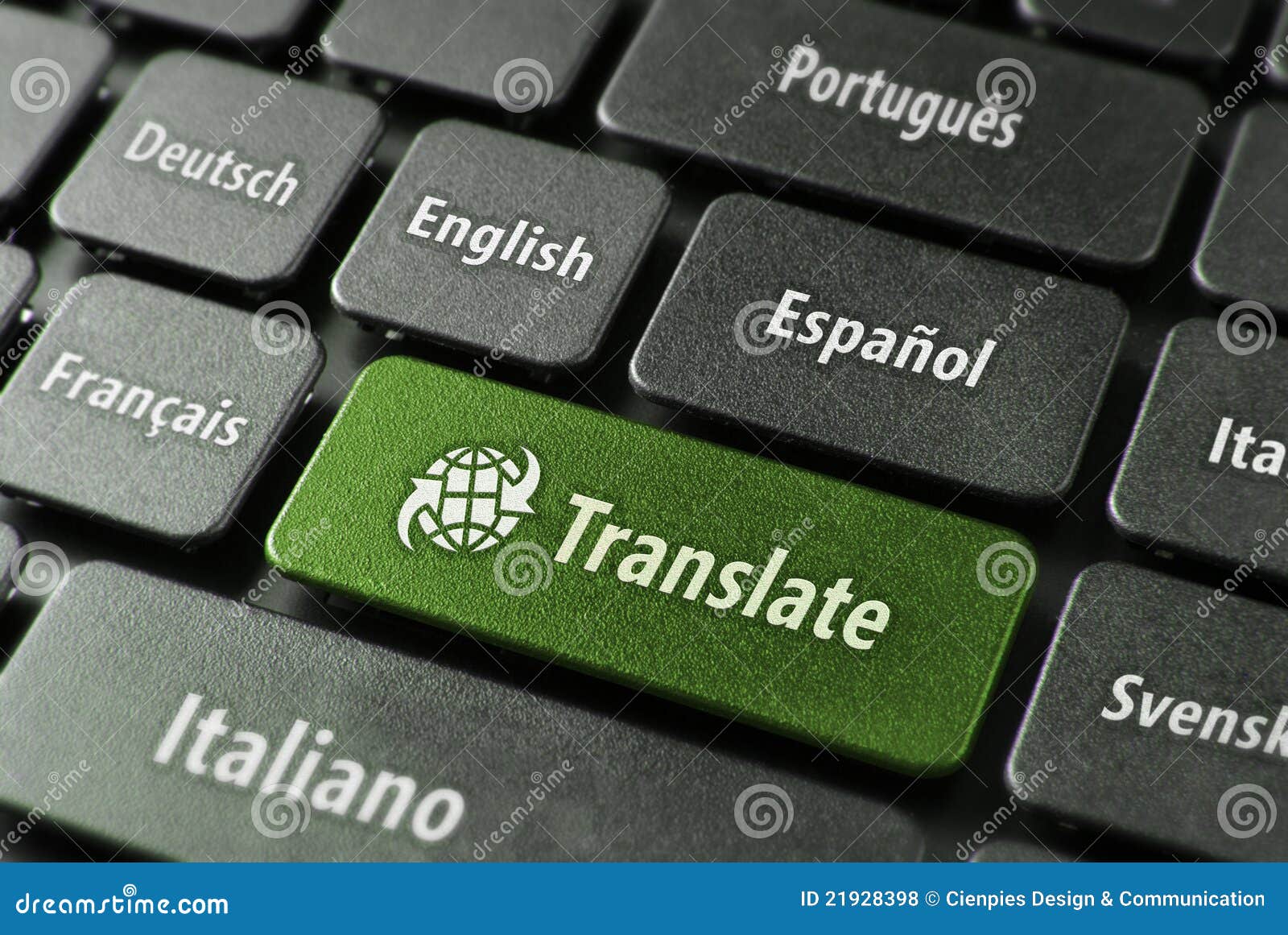 Concept En Ligne De Service De Traduction Photo stock - Image du bouton ...