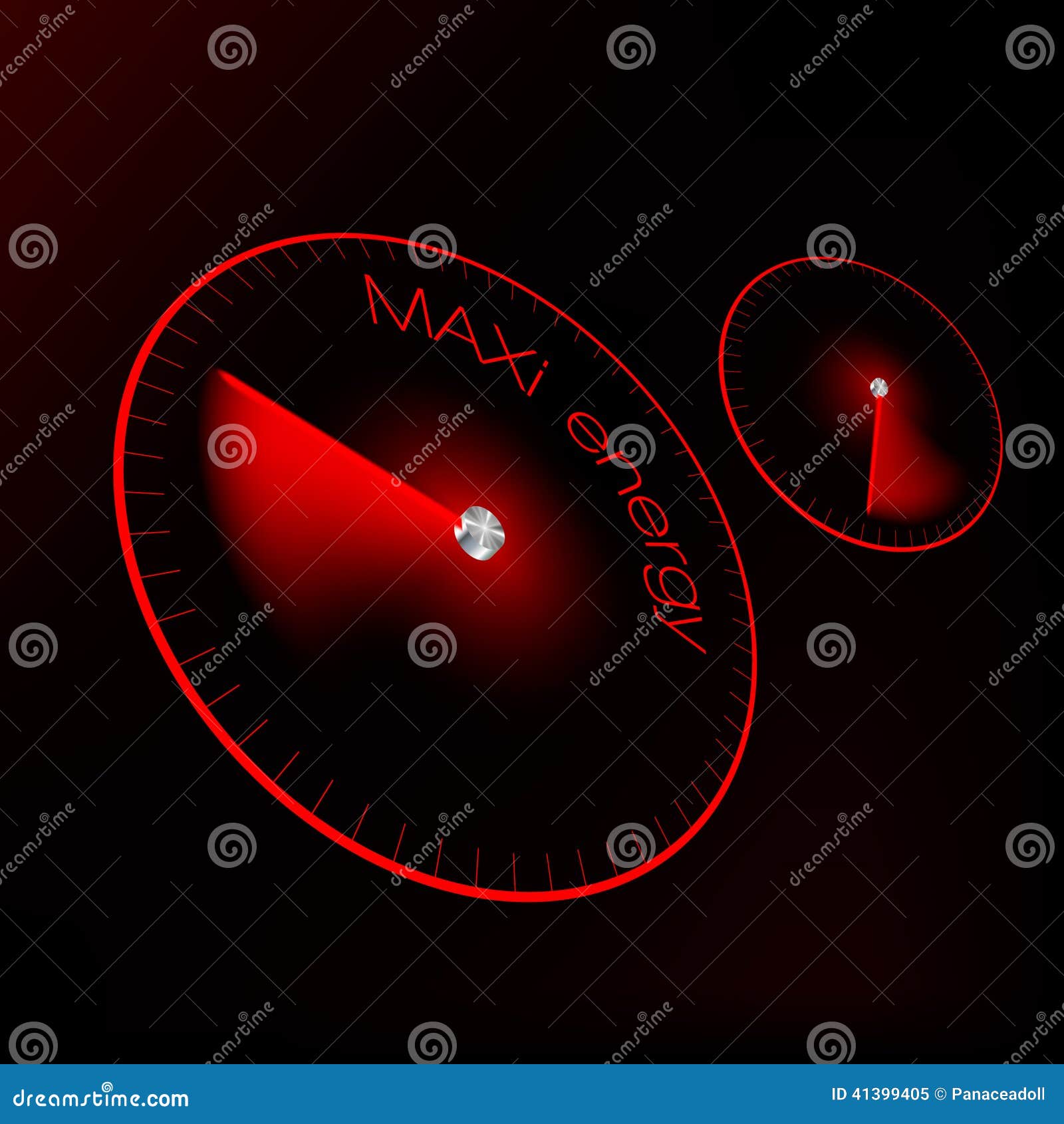 The Concept of Energy in the Form of a Speedometer Stock Vector ...