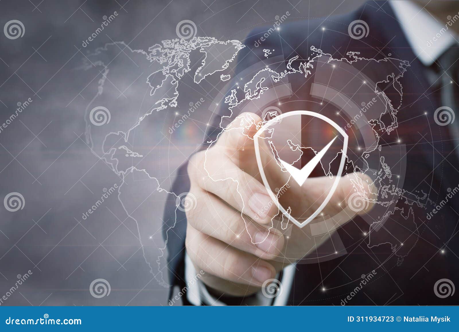 Concept of Ensuring Safety in the World Stock Image - Image of safety ...