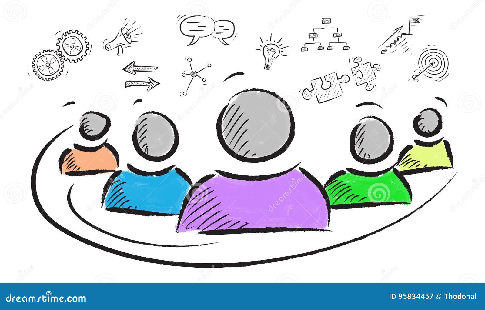 Concept of Entrepreneurship Stock Illustration - Illustration of ideas ...