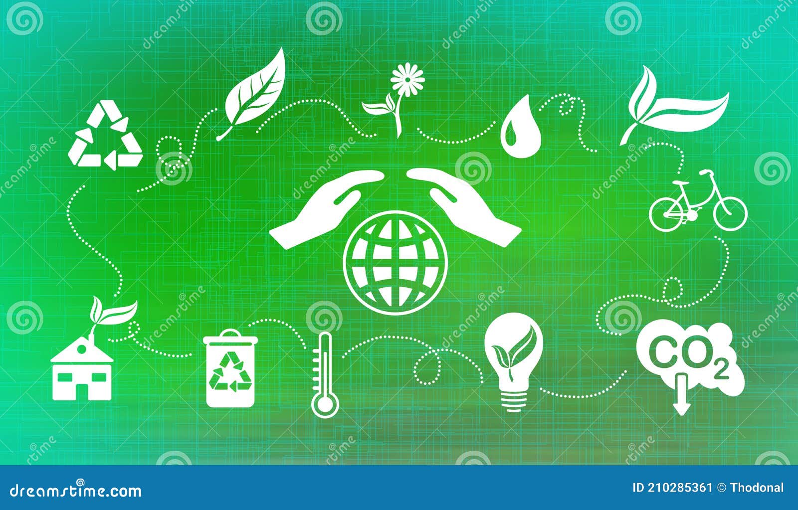 Concept of Environment Protection Stock Illustration - Illustration of ...