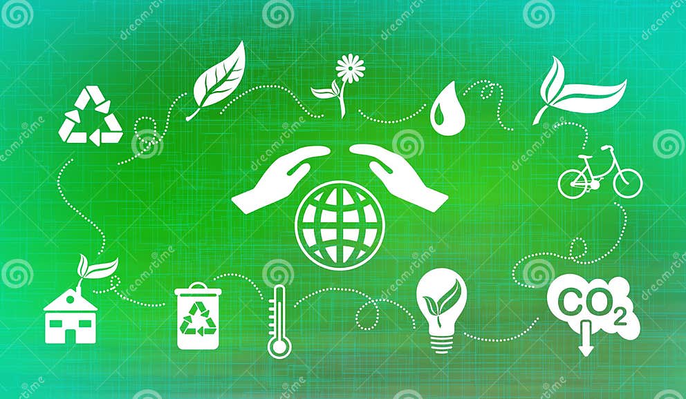 Concept of Environment Protection Stock Illustration - Illustration of ...
