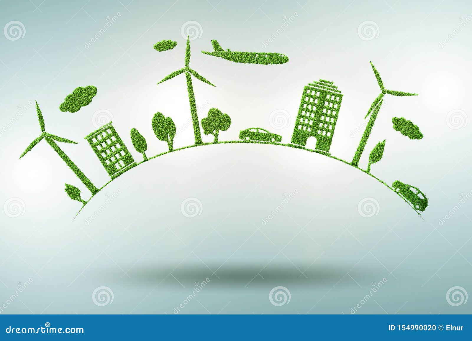 Concept of Environmental Protection - 3d Rendering Stock Illustration ...