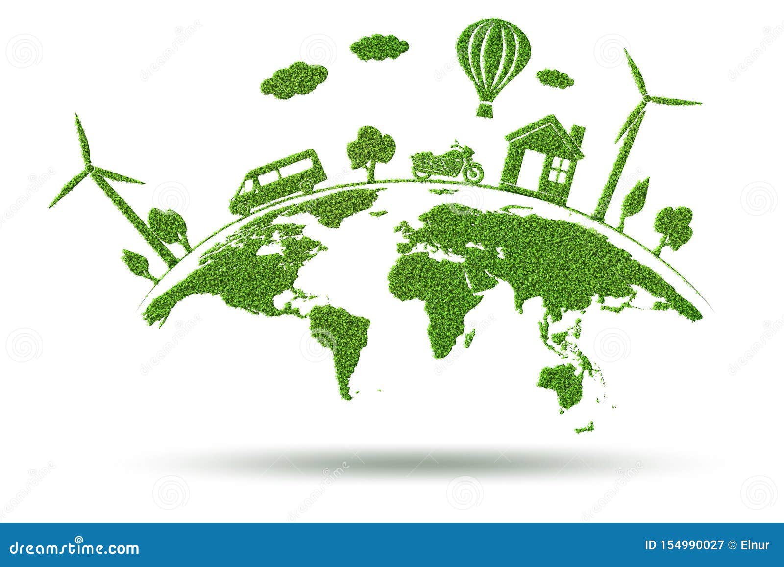 Concept of Environmental Protection - 3d Rendering Stock Illustration ...