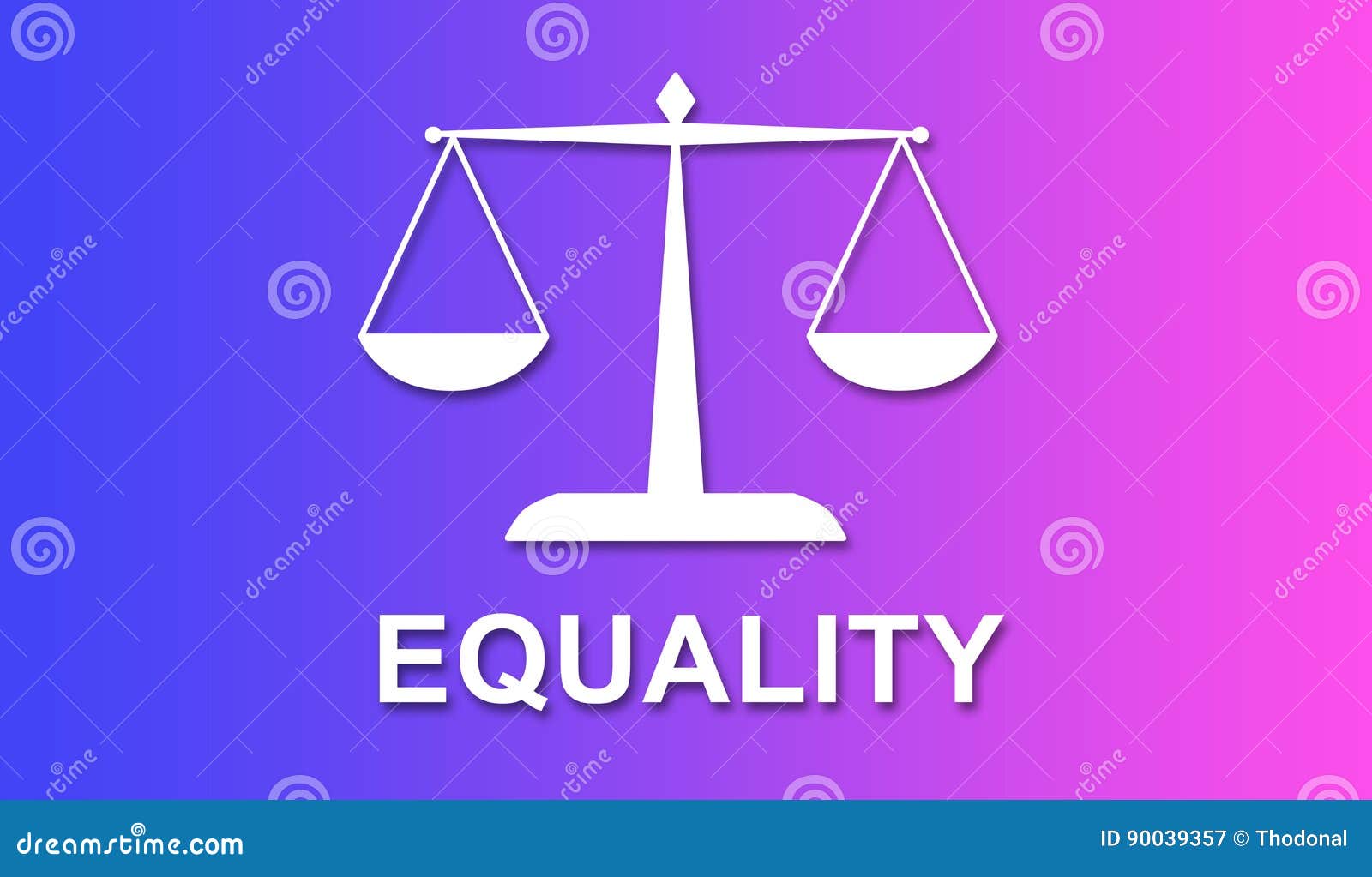 Concept of equality stock illustration. Illustration of equality - 90039357