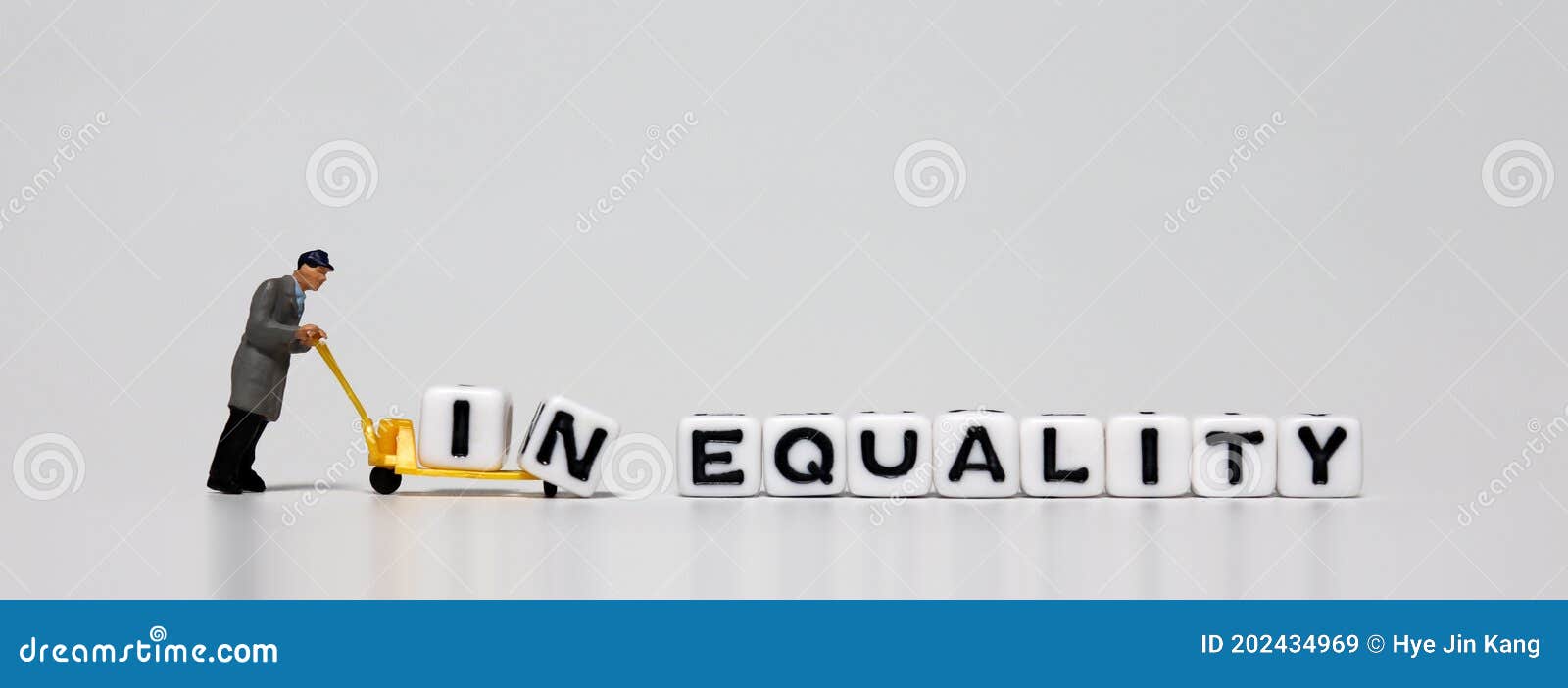 The Concept of Equality and Inequality. Stock Image - Image of poor ...