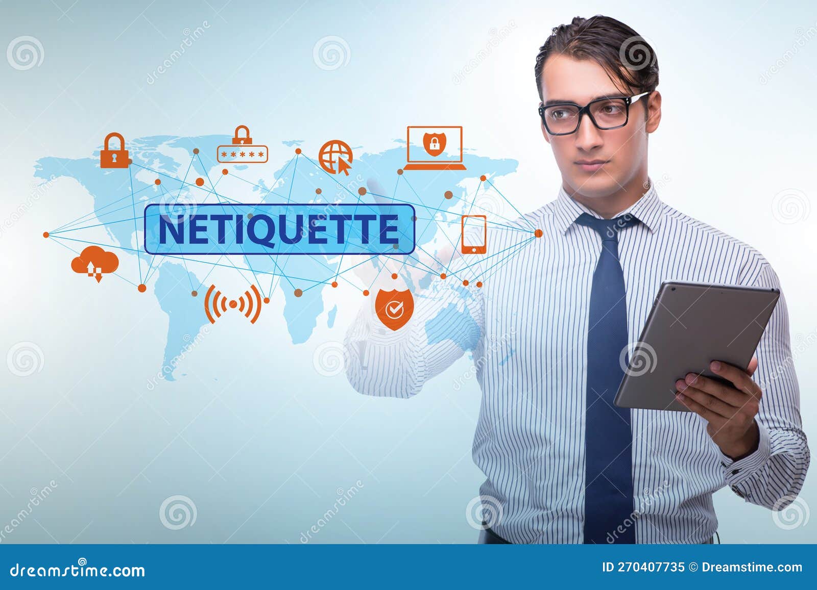 Concept of Etiquette and Netiquette Stock Image - Image of message ...