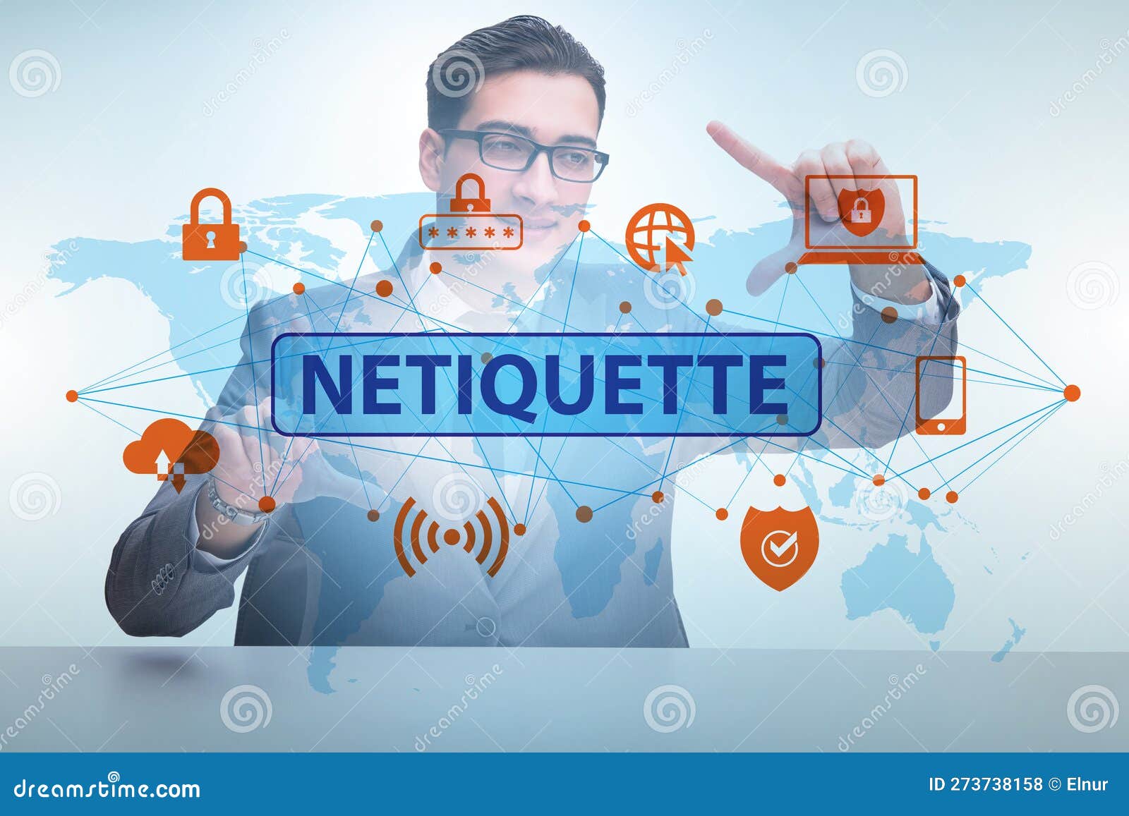 Concept of Etiquette and Netiquette Stock Photo - Image of politeness ...