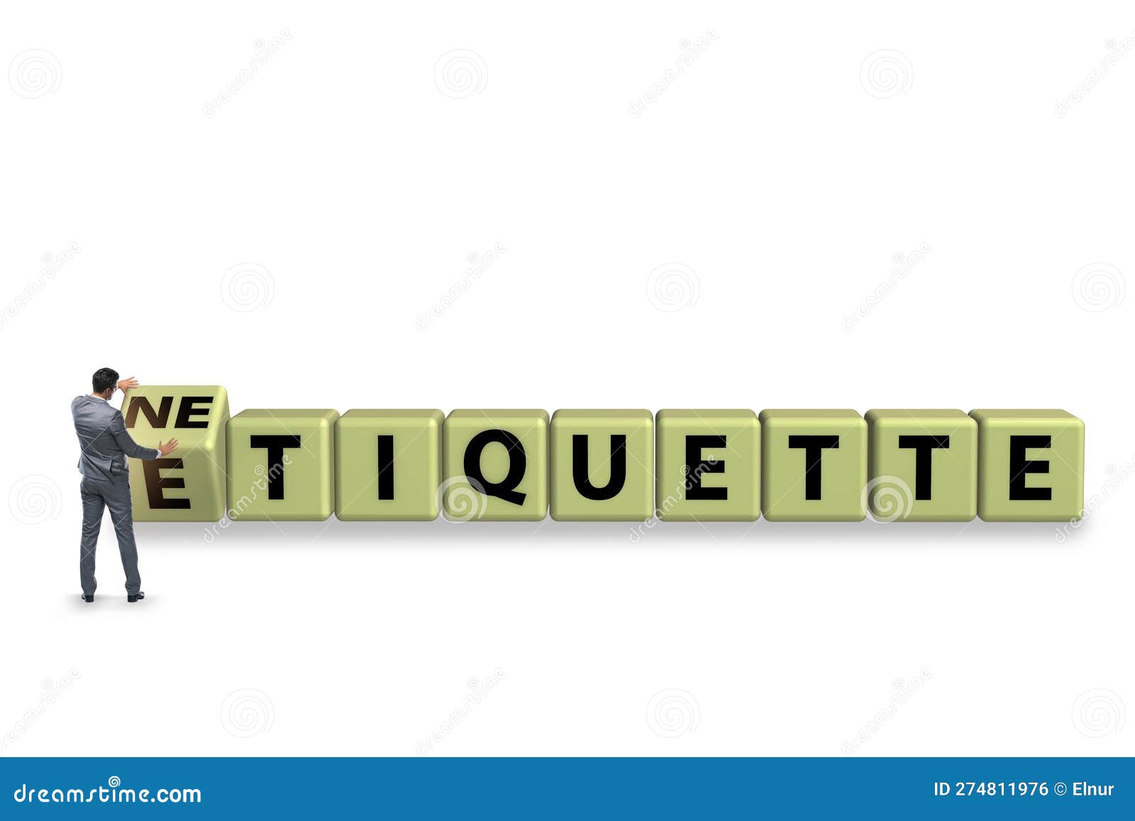 Concept of Etiquette and Netiquette Stock Photo - Image of custom ...