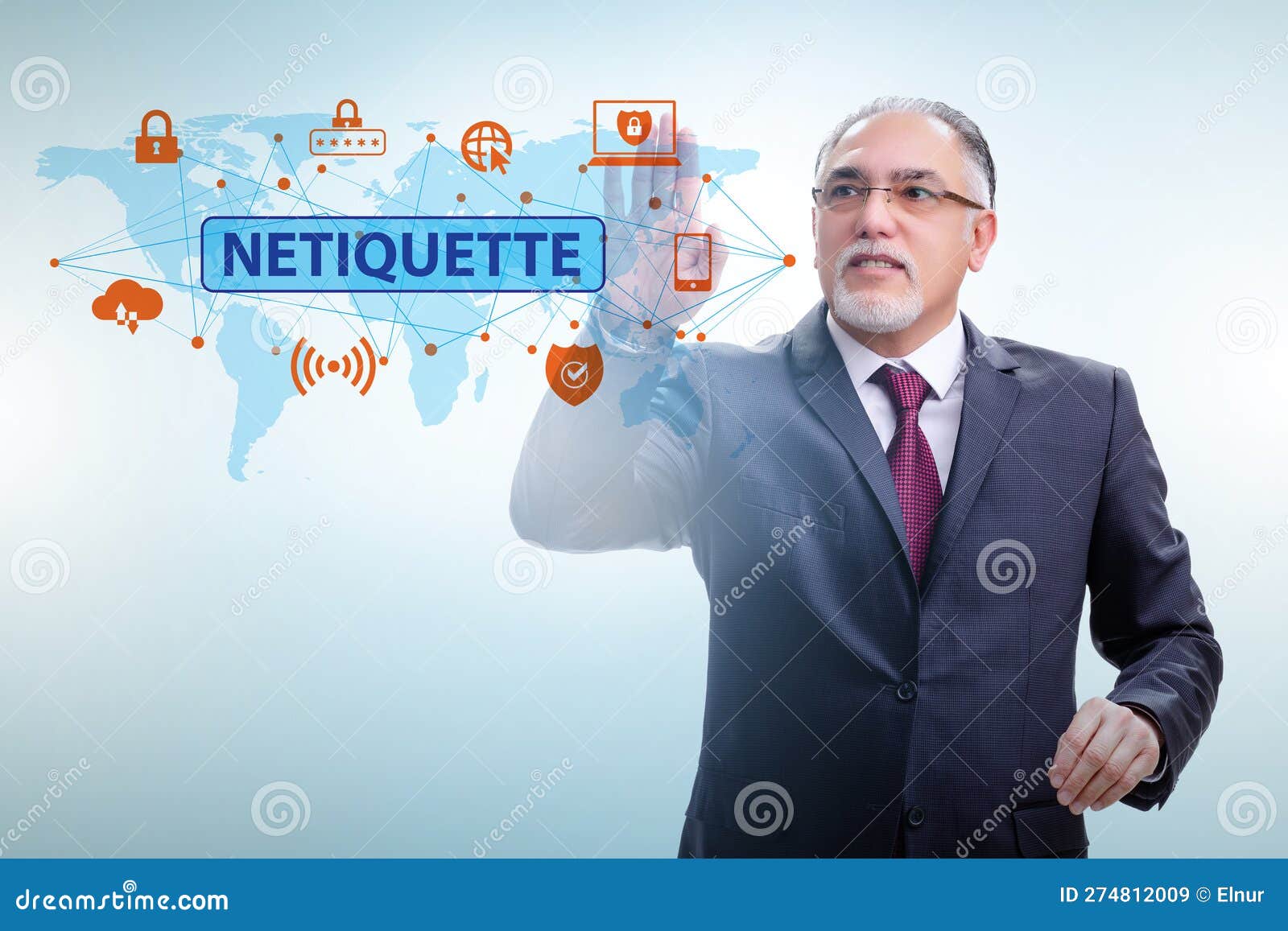 Concept of Etiquette and Netiquette Stock Image - Image of rule, social ...