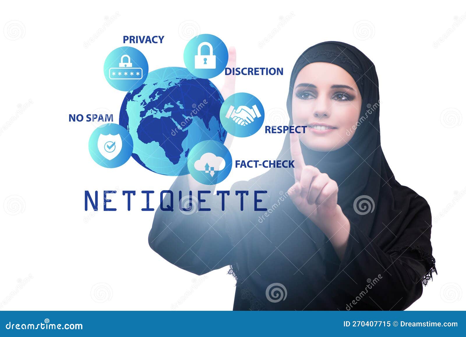 Concept of Etiquette and Netiquette Stock Image - Image of etiquette ...