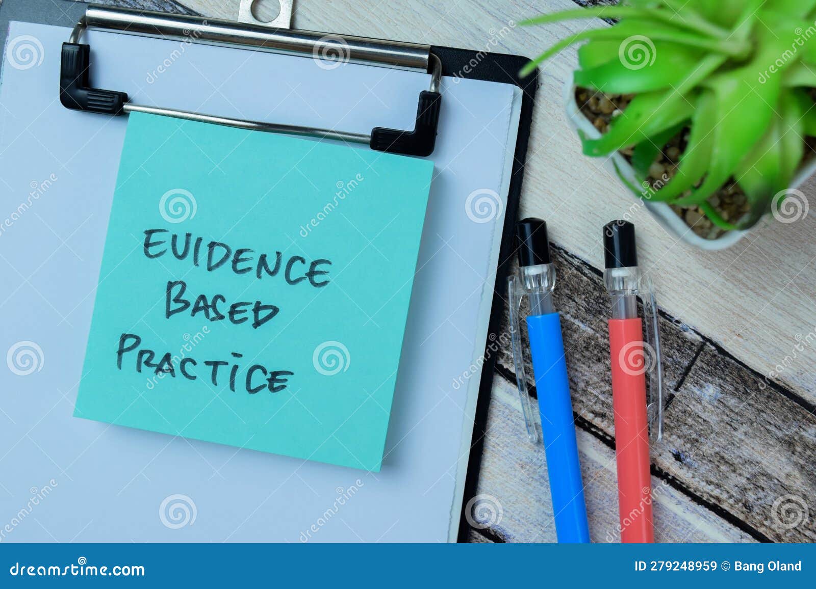 Concept of Evidence Based Practice Write on Sticky Notes Isolated on ...