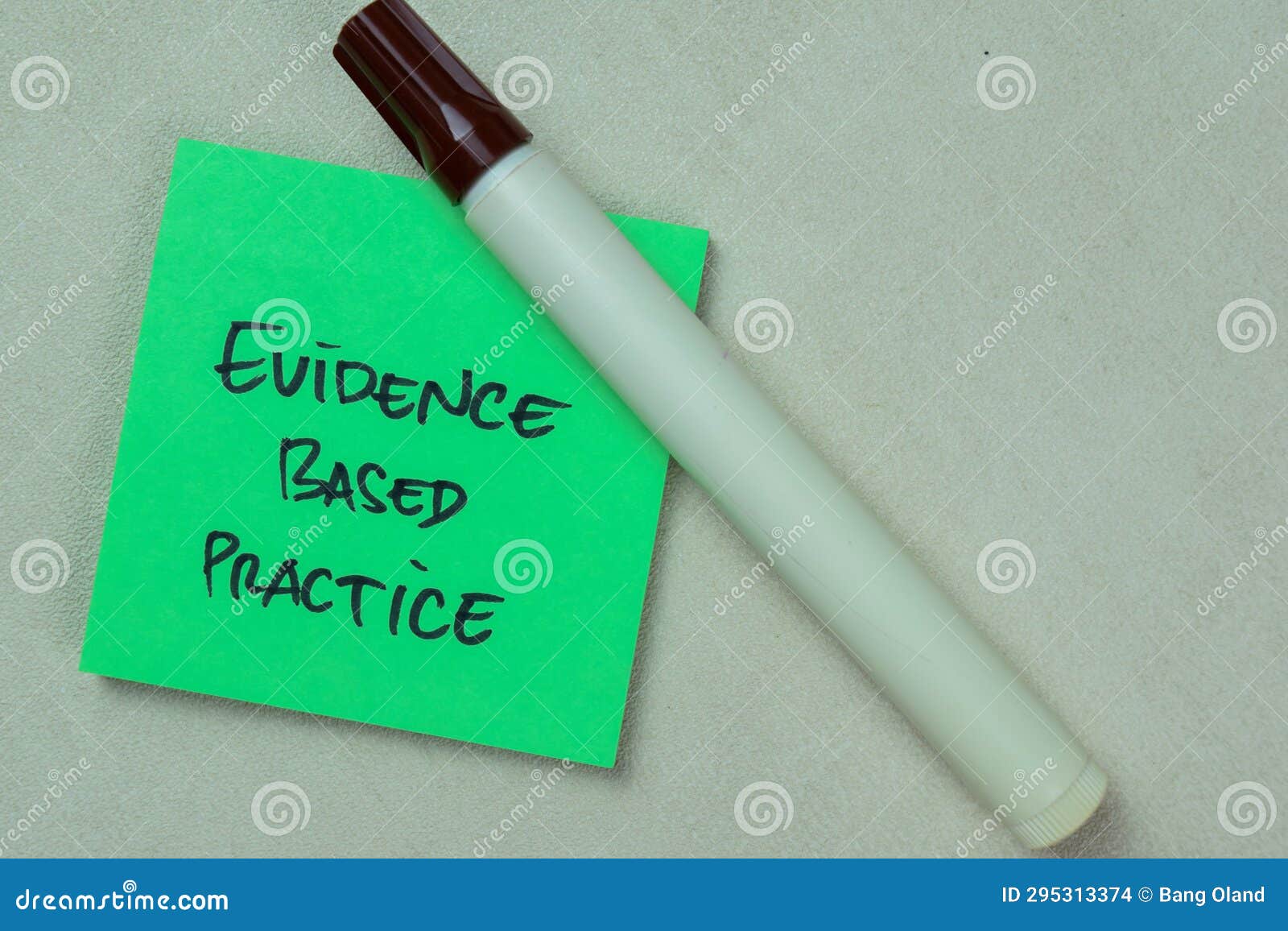 Concept of Evidence Based Practice Write on Sticky Notes Isolated on ...