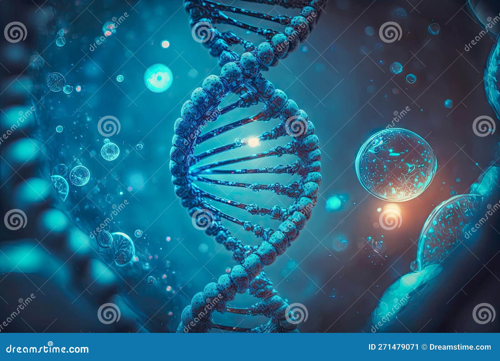 Concept of the Evolution of Human DNA Stock Illustration - Illustration ...