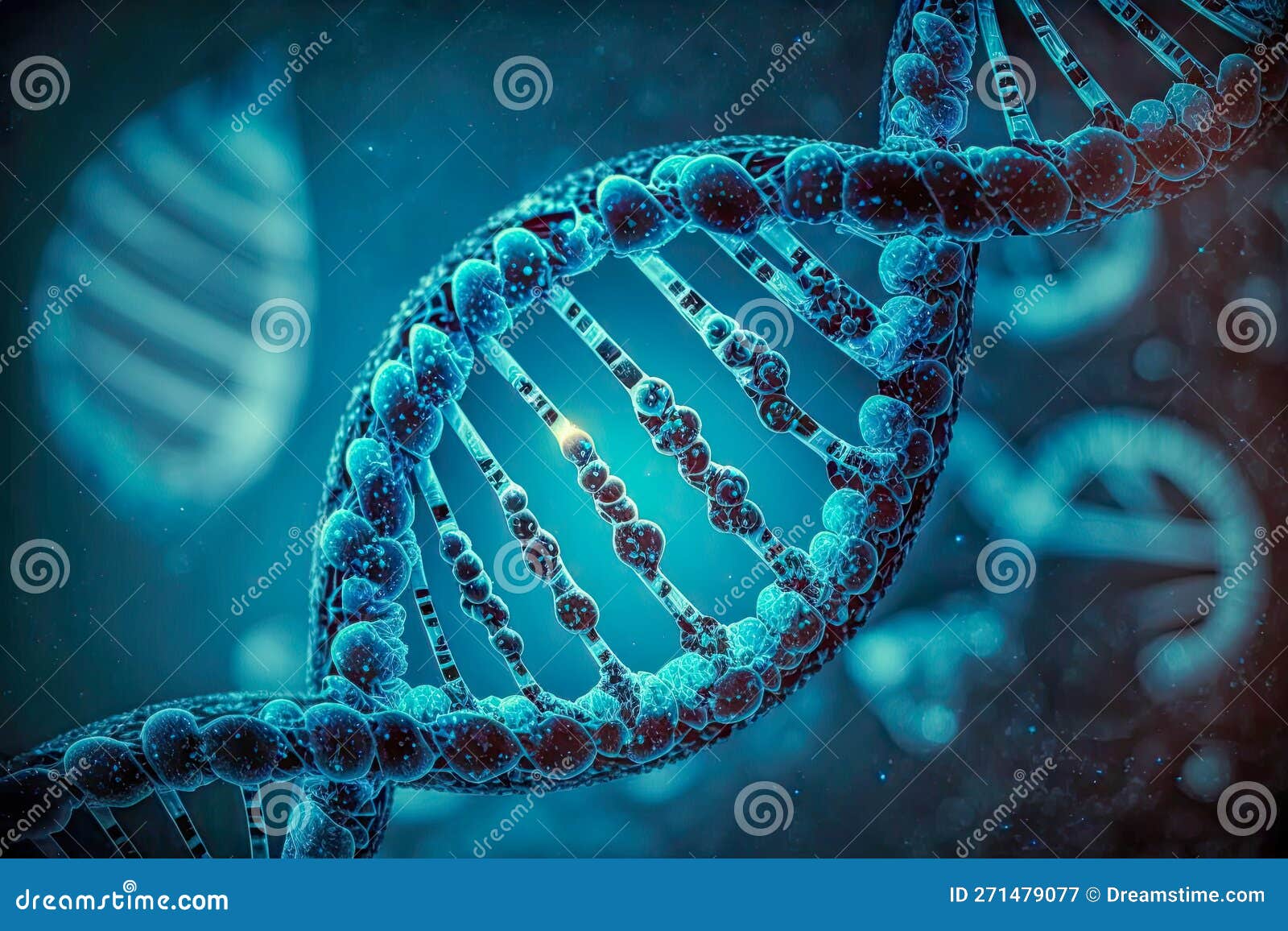 Concept of the Evolution of Human DNA Stock Illustration - Illustration ...