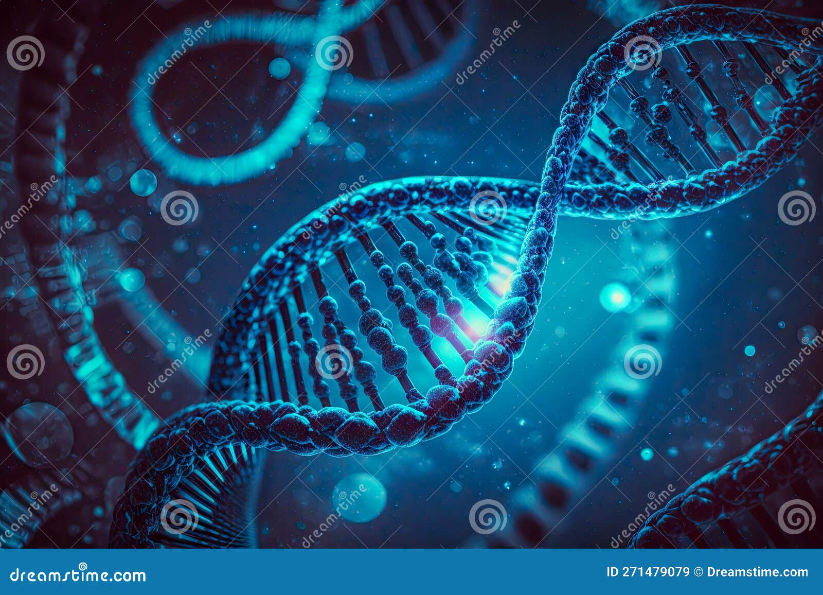Concept of the Evolution of Human DNA Stock Illustration - Illustration ...