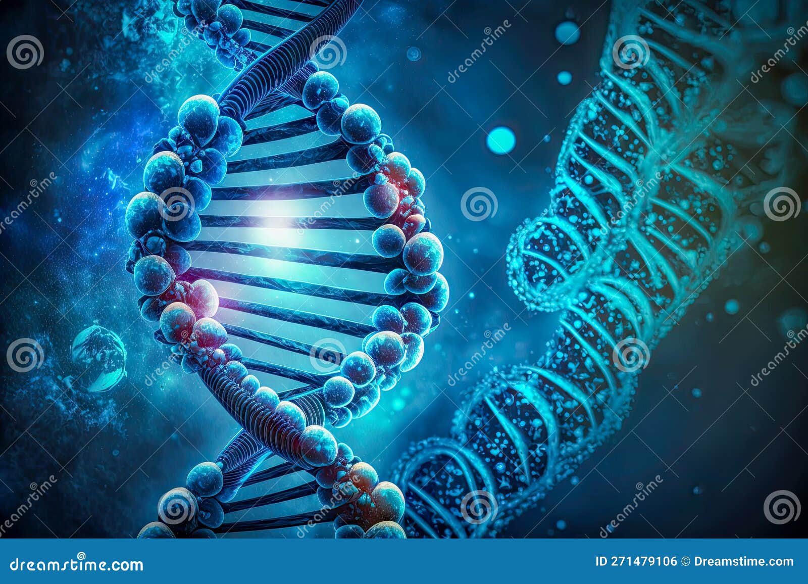 Concept of the Evolution of Human DNA Stock Illustration - Illustration ...