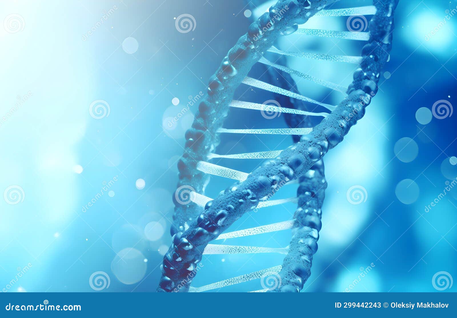 Concept Of The Evolution Of Human DNA In The Distant Future. View Macro ...