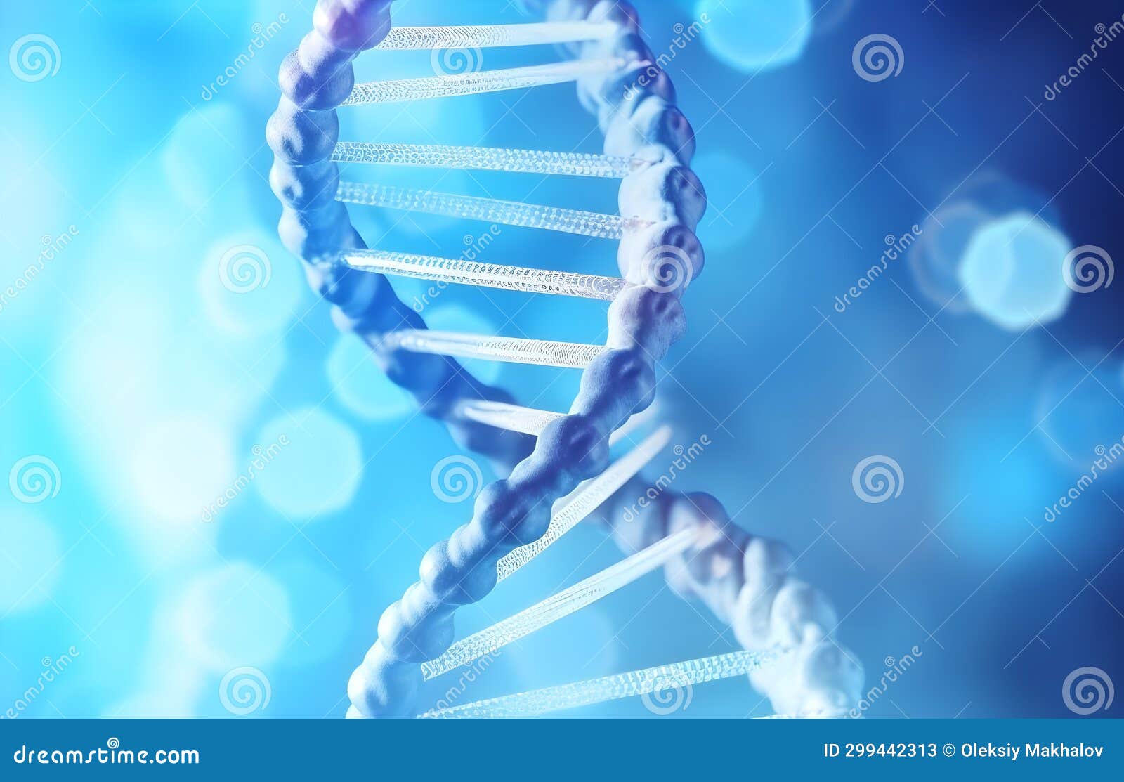 Concept Of The Evolution Of Human DNA In The Distant Future. View Macro ...