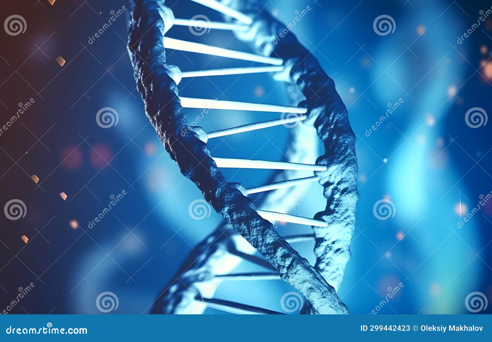 Concept Of The Evolution Of Human DNA In The Distant Future. View Macro ...