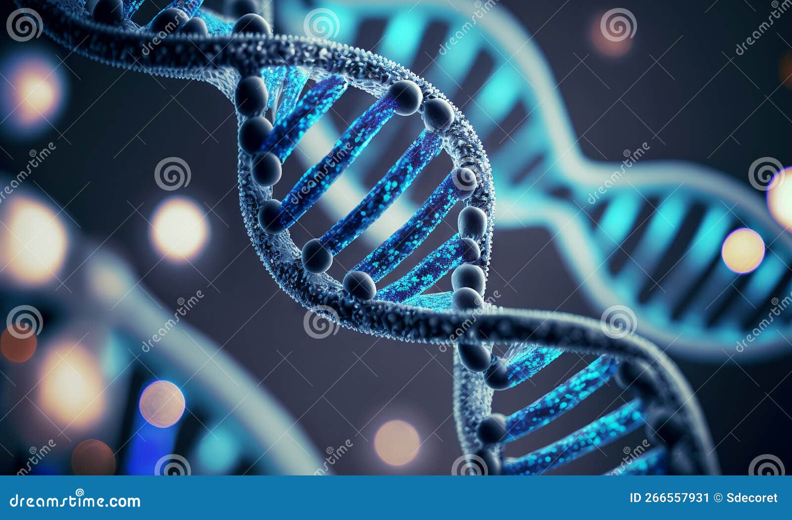 Concept of the Evolution of Human DNA in the Distant Future. View Under ...