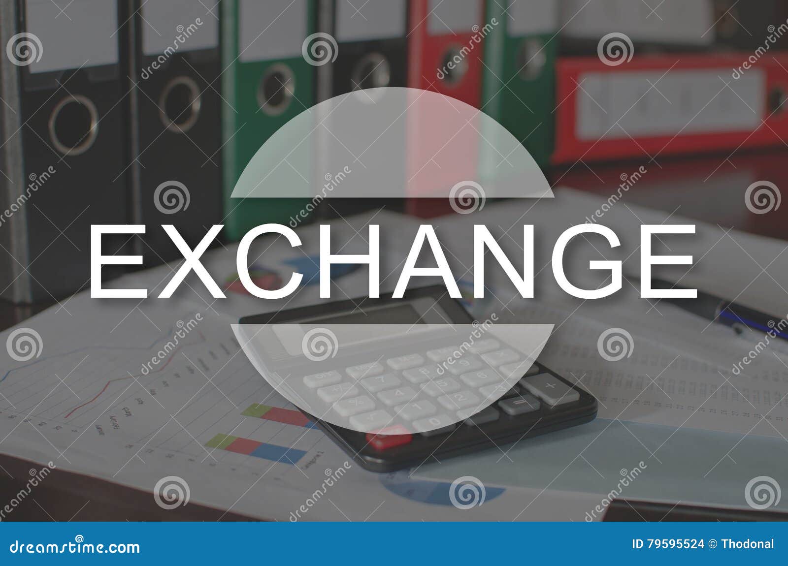 Concept of exchange stock illustration. Illustration of economy - 79595524