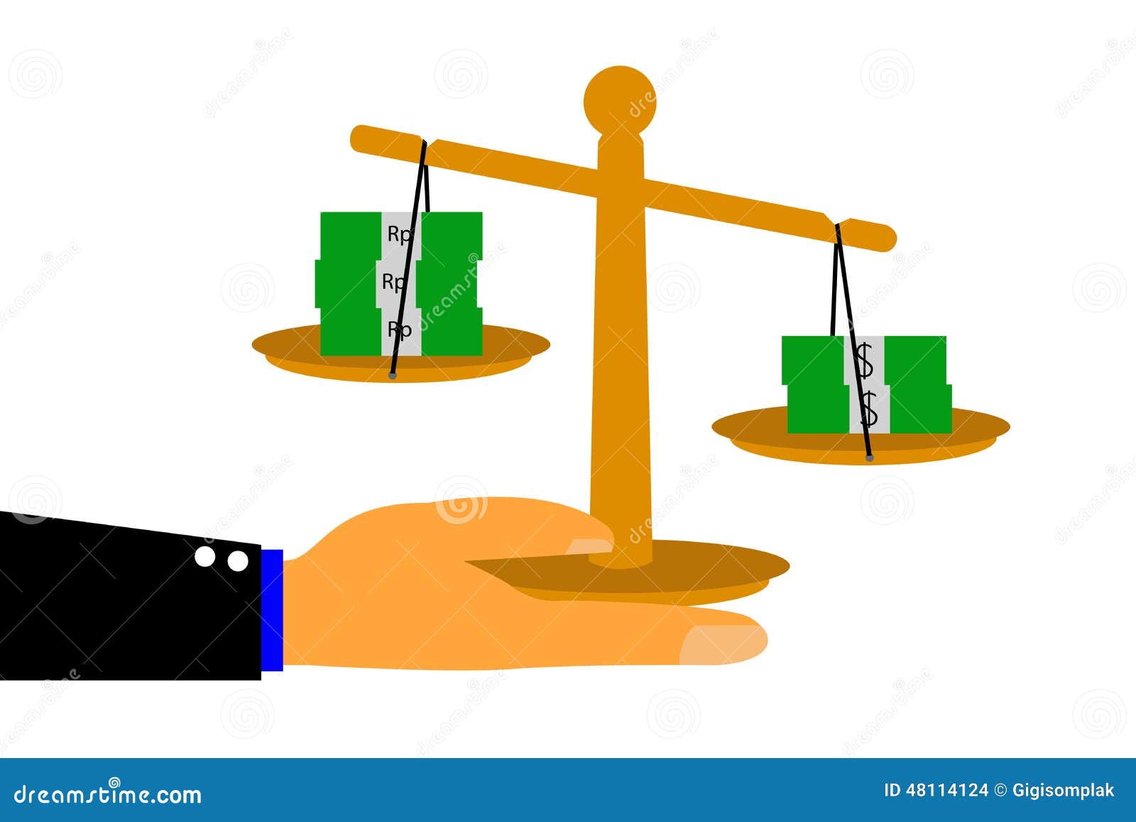 Concept of Exchange Rate stock vector. Illustration of capital - 48114124