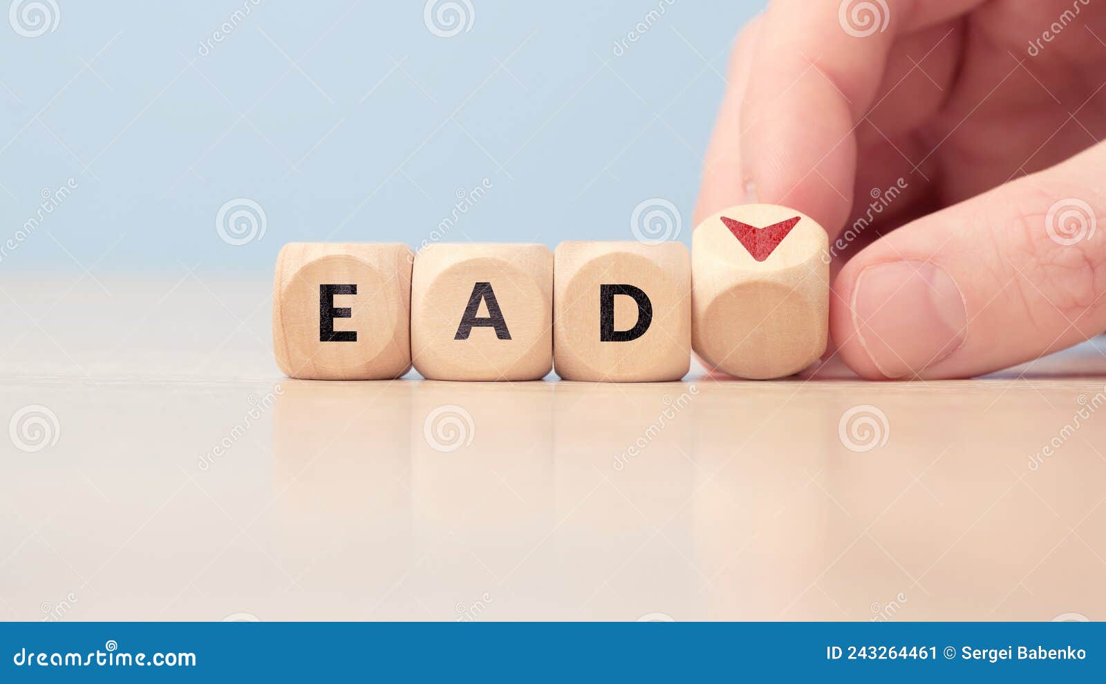 Concept Exposure at Default or EAD. Business Acronym. Cubes with ...