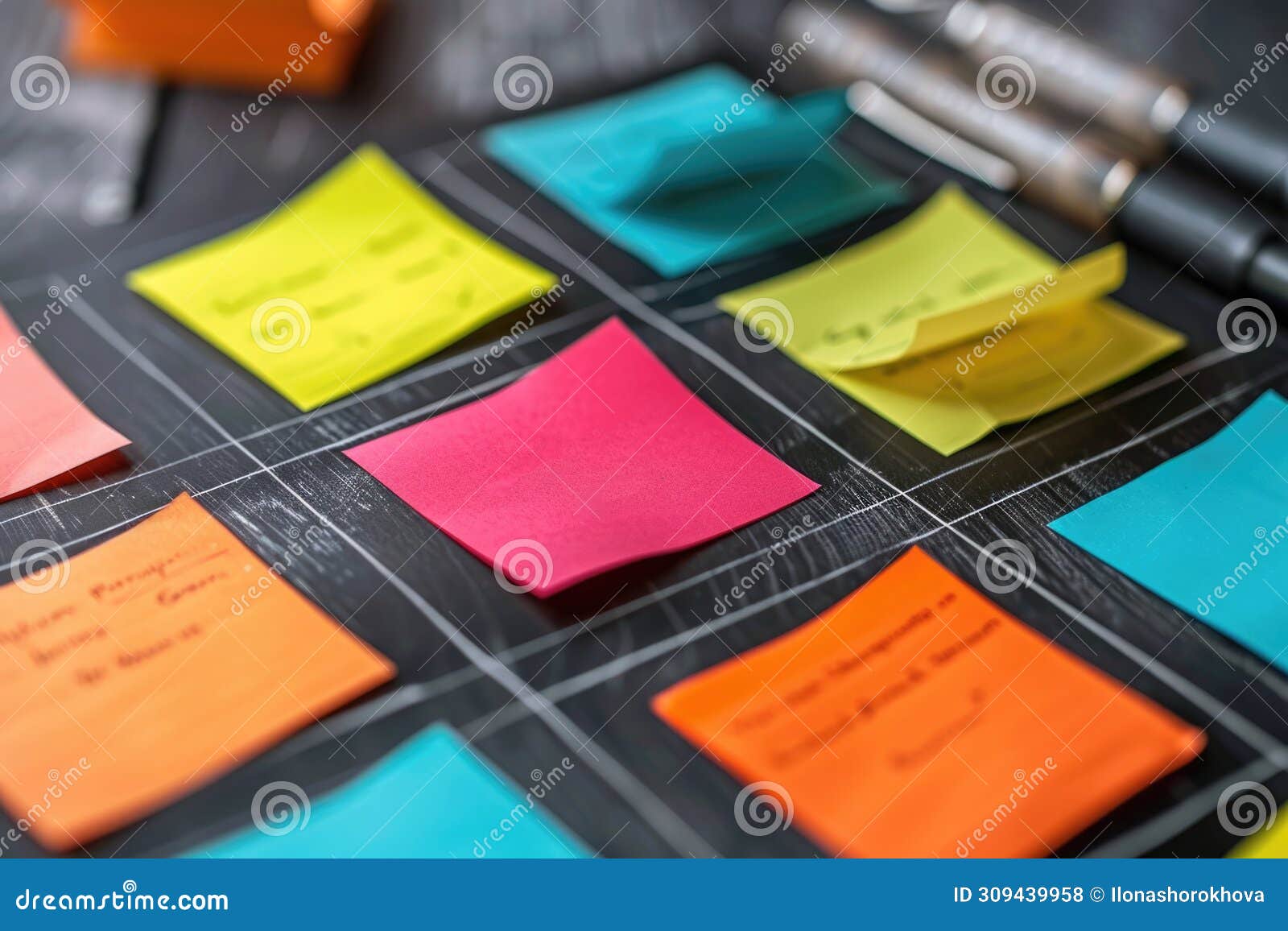 Checkbox Post-it Notes On Corkboard Stock Image | CartoonDealer.com ...