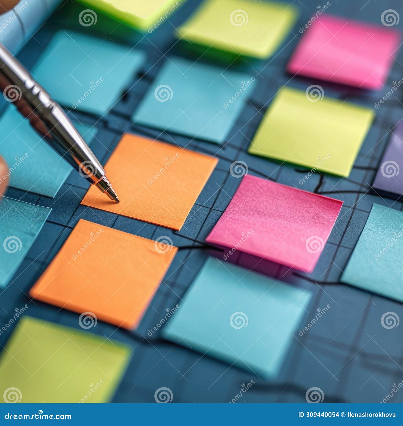 Checkbox Post-it Notes On Corkboard Stock Image | CartoonDealer.com ...