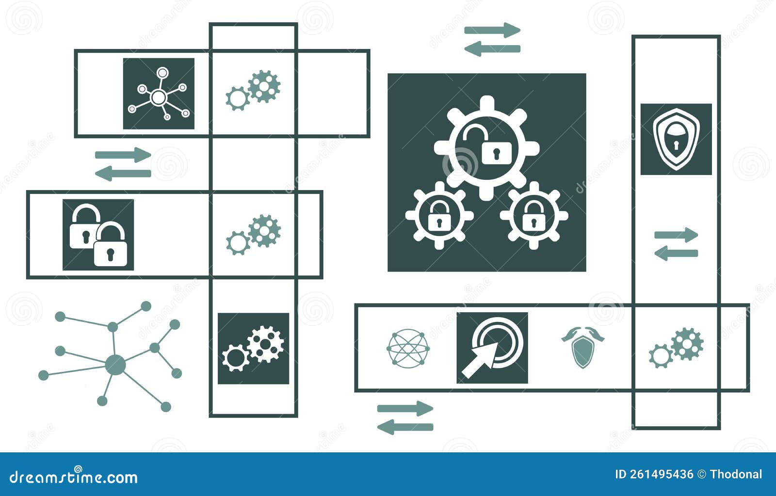 Concept of 2fa stock illustration. Illustration of symbol - 261495436
