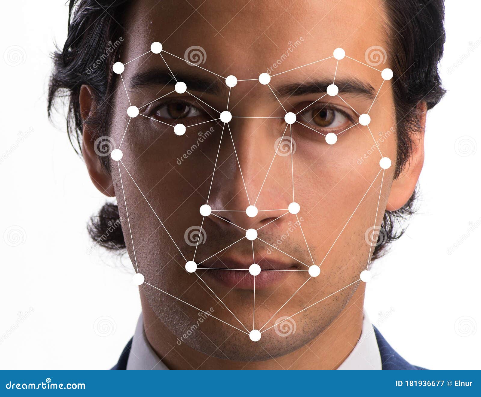 Concept of Face Recognition Software and Hardware Stock Image - Image ...
