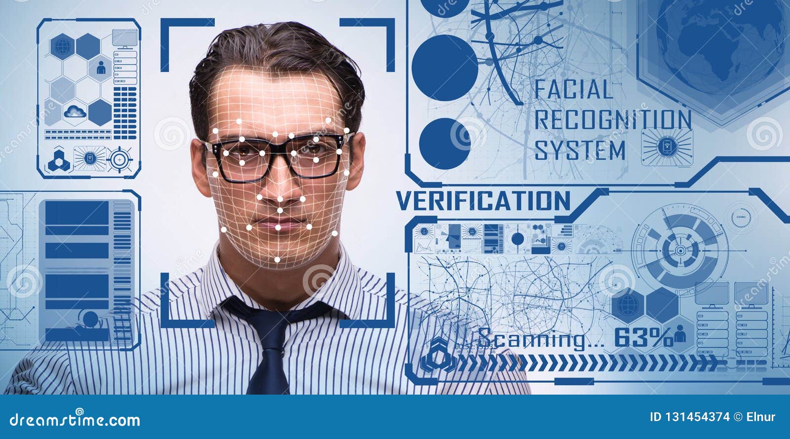 The Concept of Face Recognition Software and Hardware Stock Photo ... The Concept of Face Recognition Software and Hardware Stock Photo ...