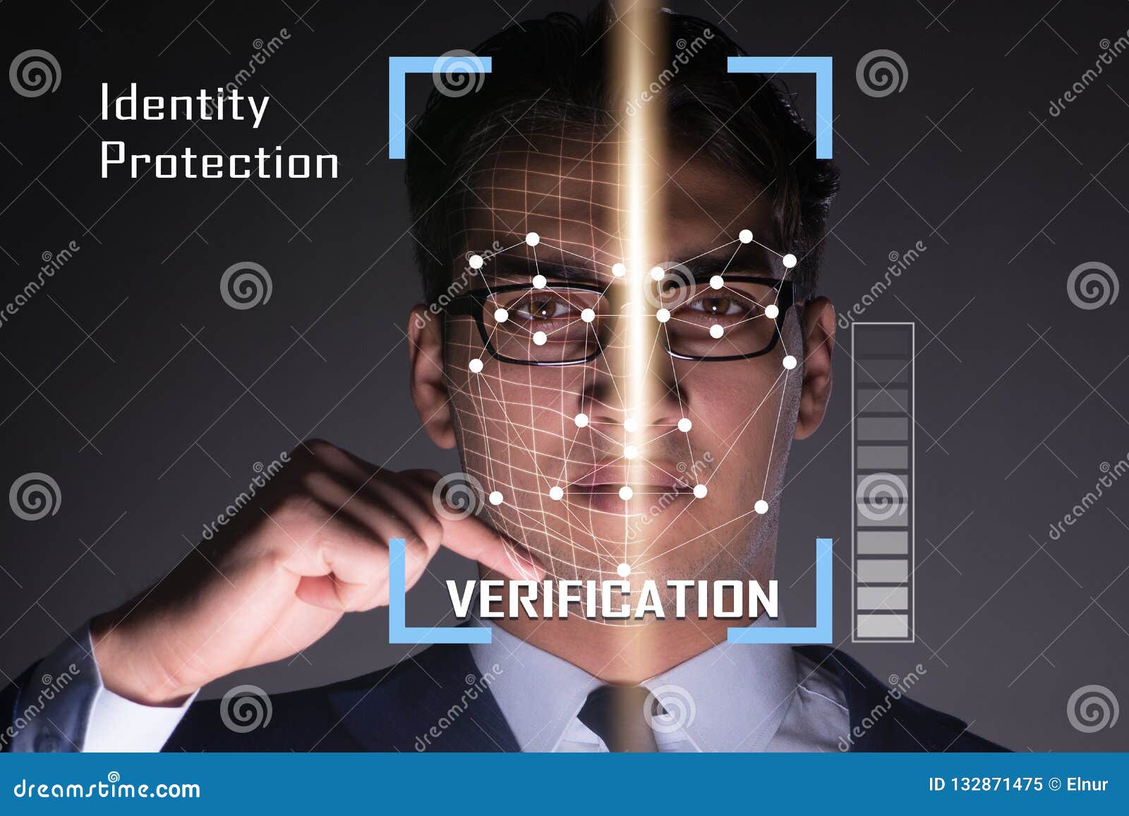 The Concept of Face Recognition Software and Hardware Stock Image ...