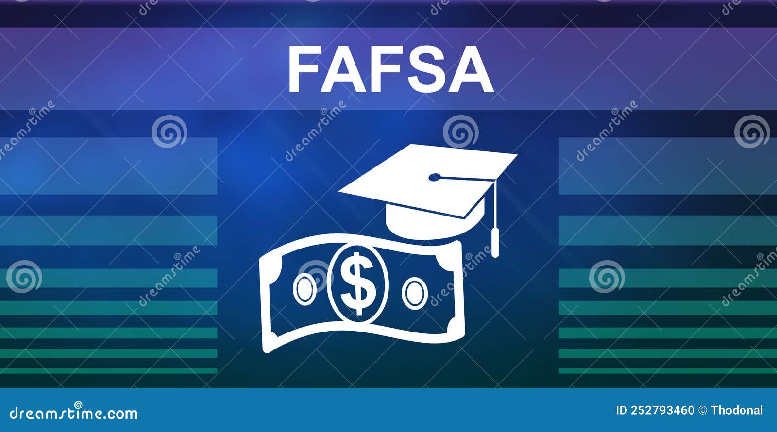 Concept of fafsa stock illustration. Illustration of student - 252793460