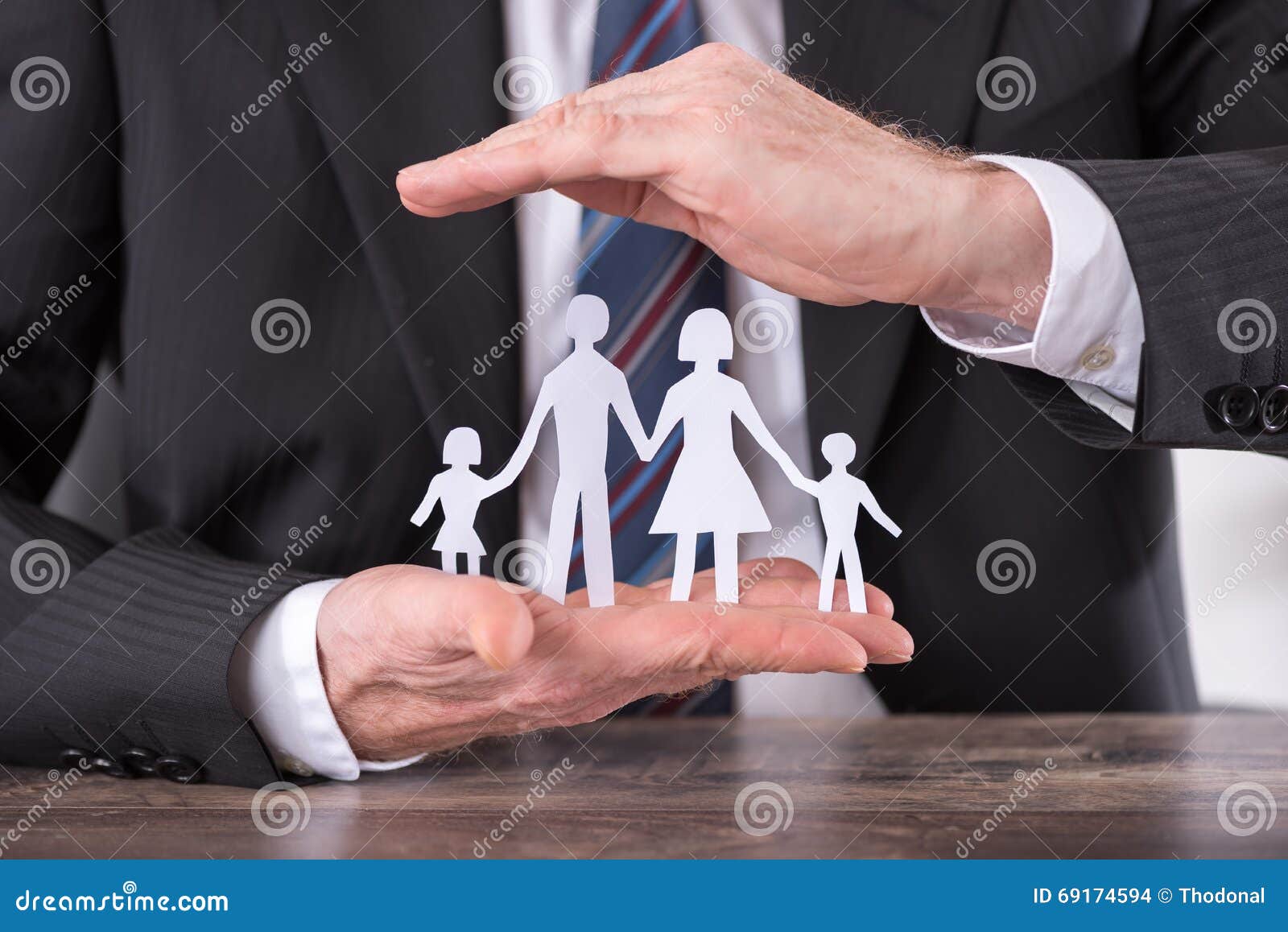 Concept of Family Insurance Stock Photo - Image of paper, protection ...
