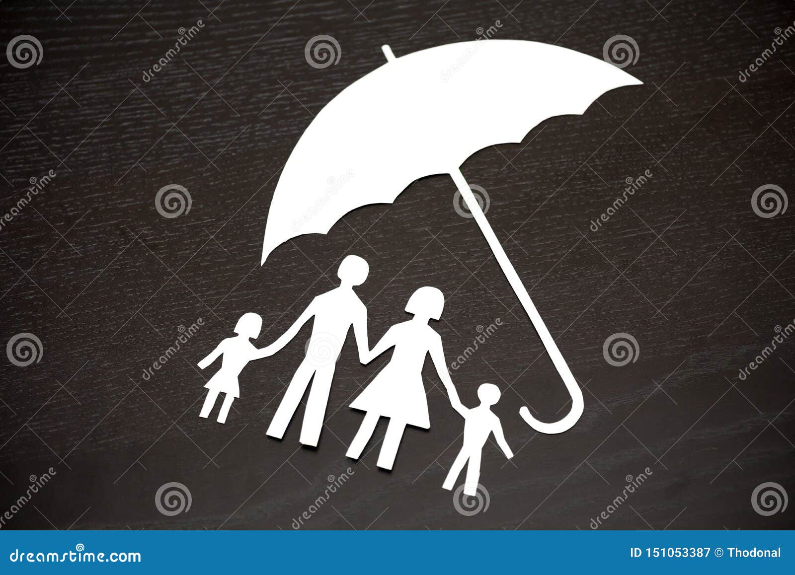 Family Protection Coverage Concept Stock Image - Image of umbrella ...