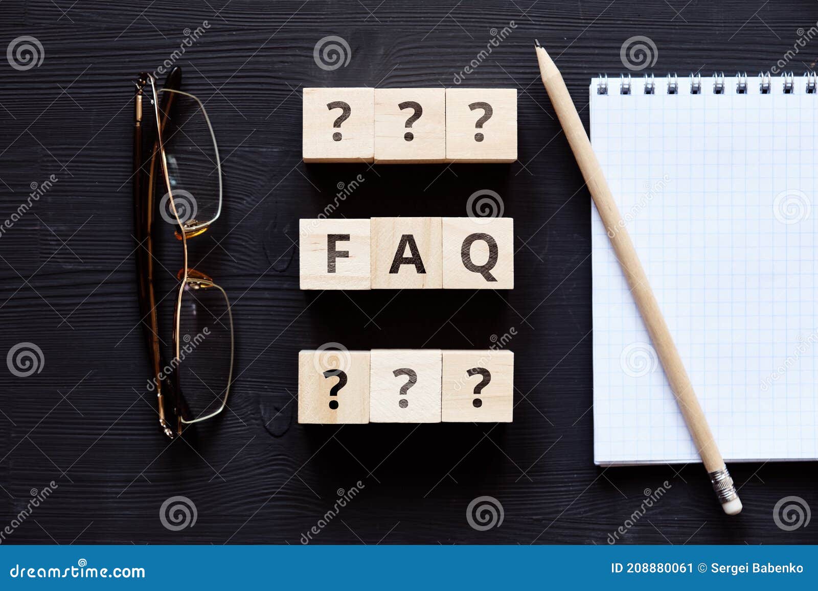 Concept FAQ on the Main Issues on Common Topics Stock Image - Image of ...