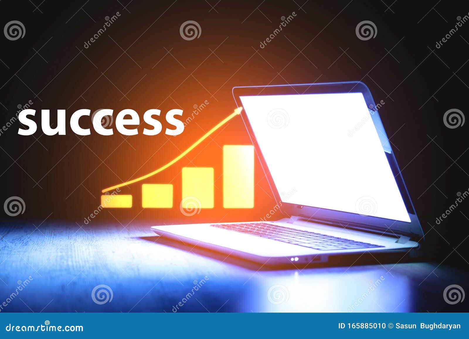 Concept of Fast Business Success Stock Photo - Image of data, abstract ...